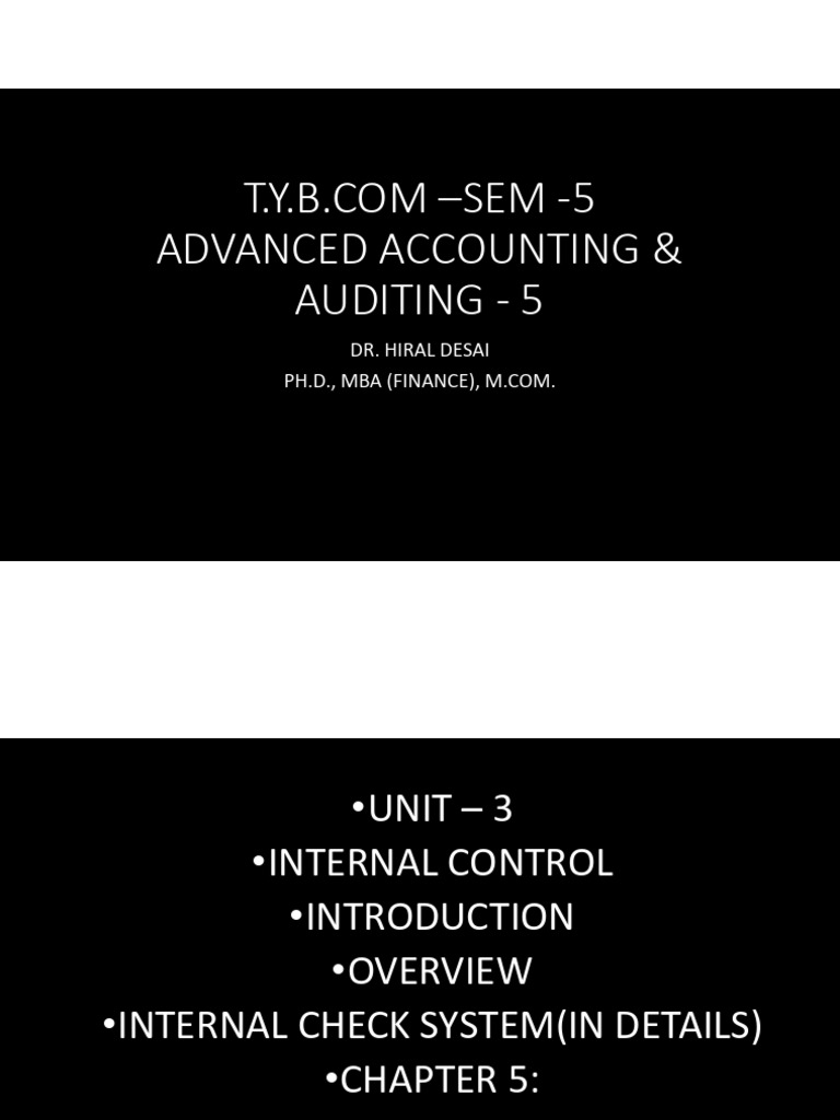 Unit 3 | PDF | Audit | Business