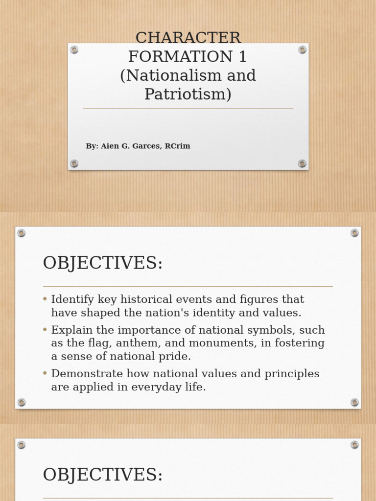 Character Formation 1 | PDF