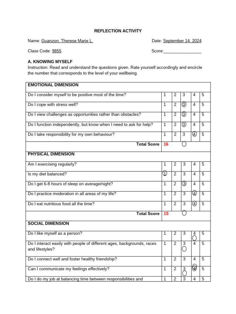 Reflection Activity - Asynchronous | PDF