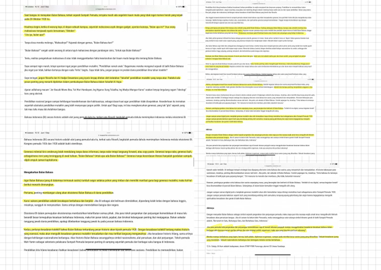 Rangkuman Bindo | PDF