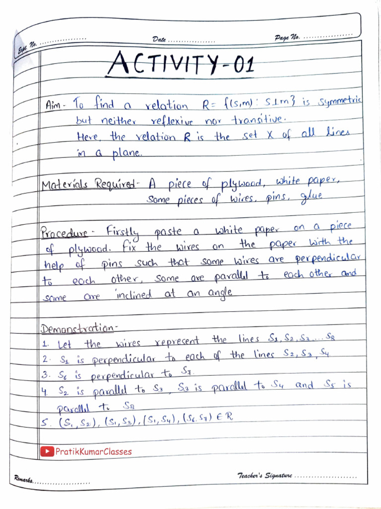 Maths Practical File - Pratik Kumar Classes - 240925 - 190730 | PDF