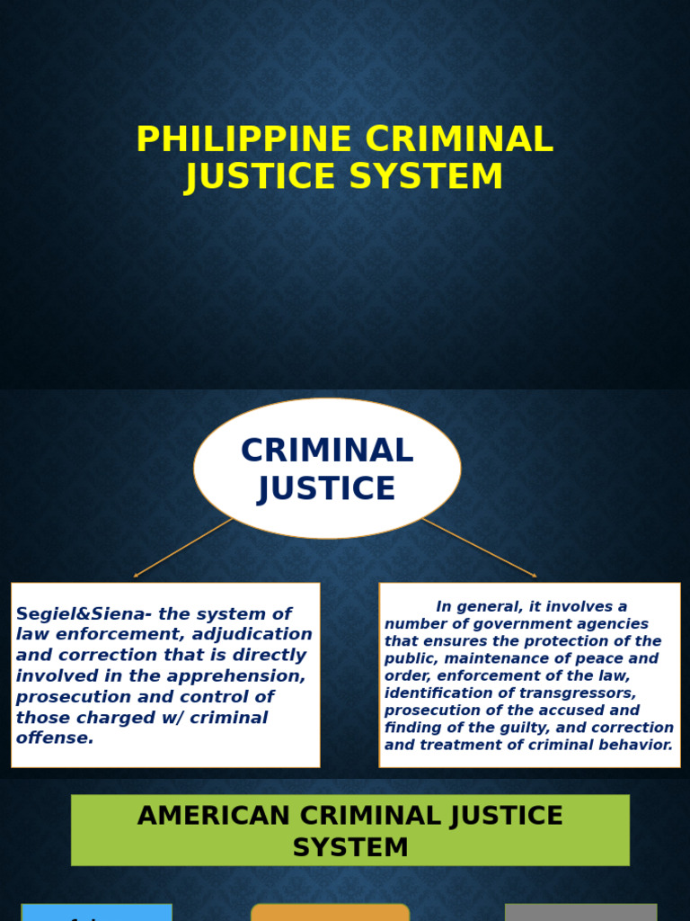 Philippine Criminal Justice System | PDF