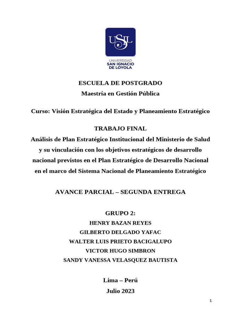 Trabajo VE - GRUPO 2da Entrega COMPILADO | PDF