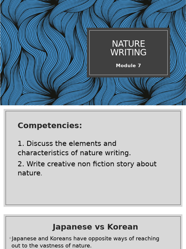 Module 7 Nature Writing | PDF