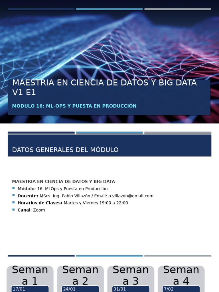Maestria en Ciencia de Datos y Big Data - V1 | PDF | Software | Ingeniería Informática