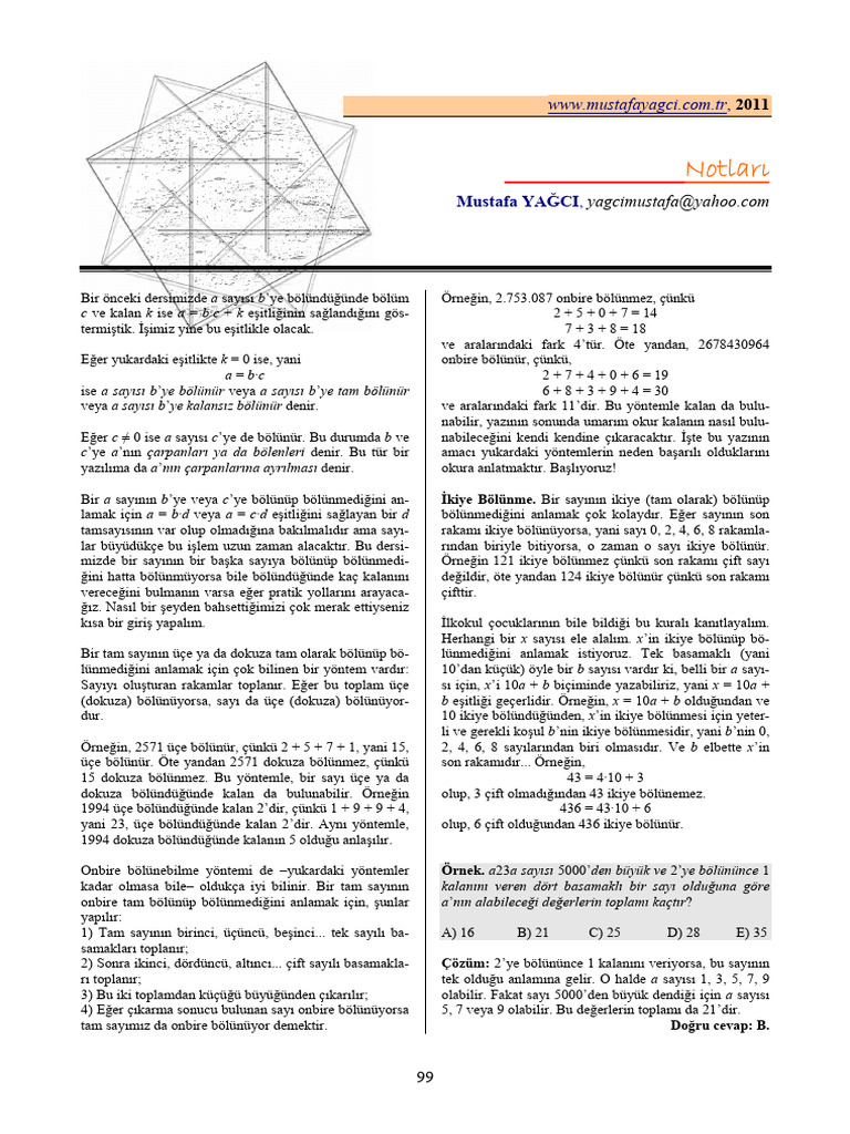 MAT112-bolunebilme 99-110 | PDF