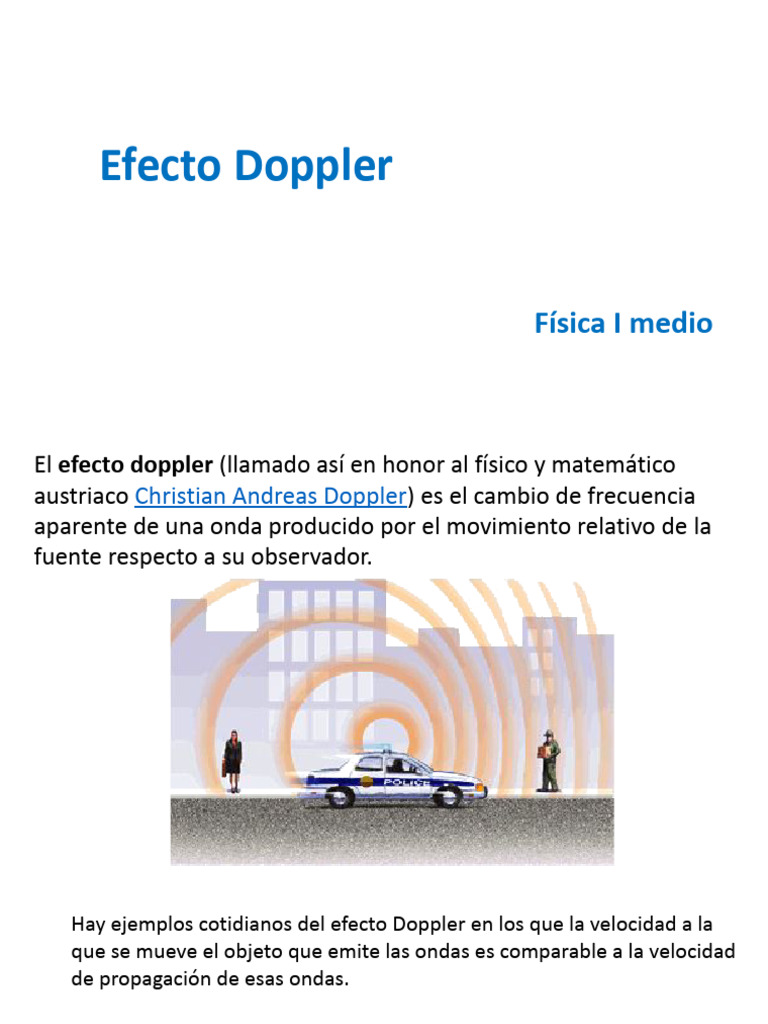 Presentación efecto doppler | PDF