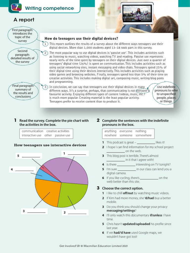 GI B1 U7 Writing Competence | PDF