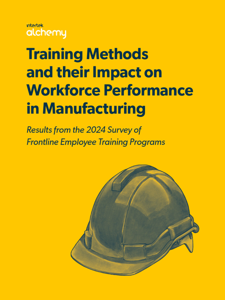 Research - Manufacturing Frontline Worker Training Program Methods 1 | PDF