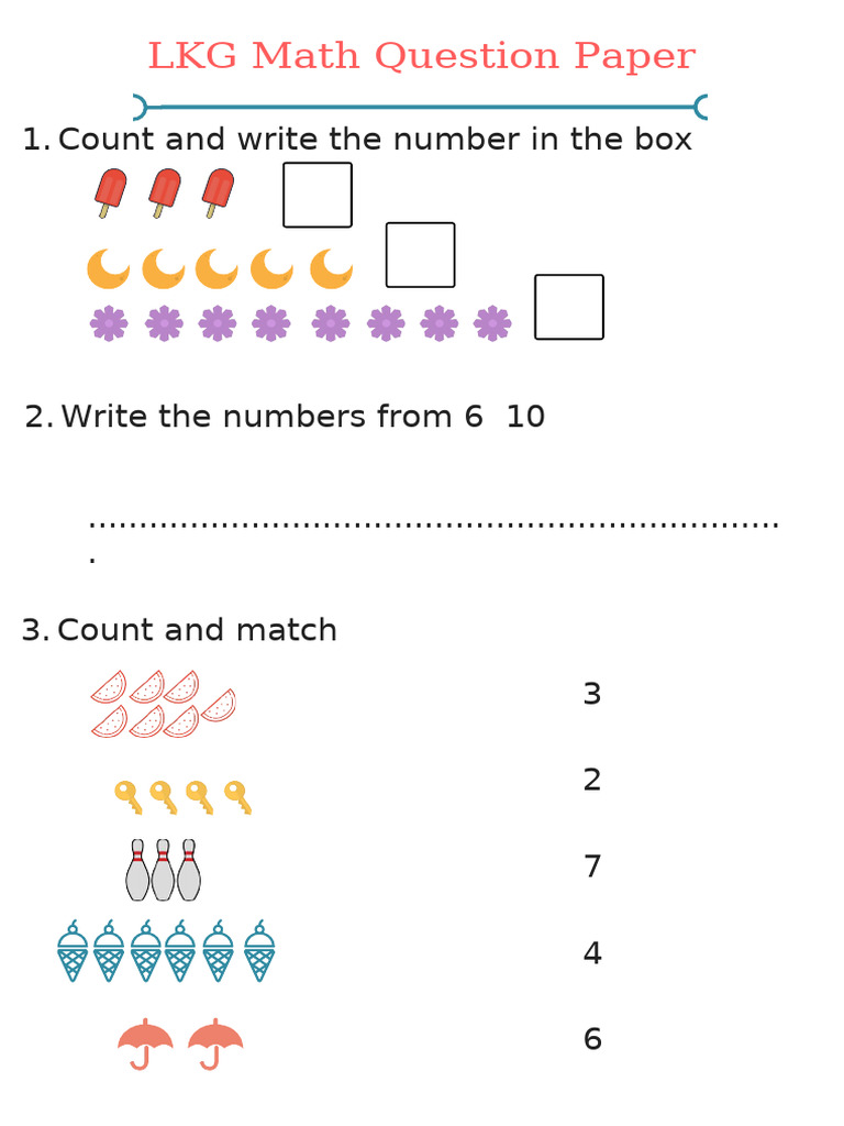 431479860-LKG-Math-Question-Paper-pdf | PDF