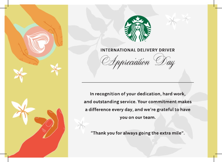 Delivery Appreciation Certificate WH and CPF Drivers | PDF