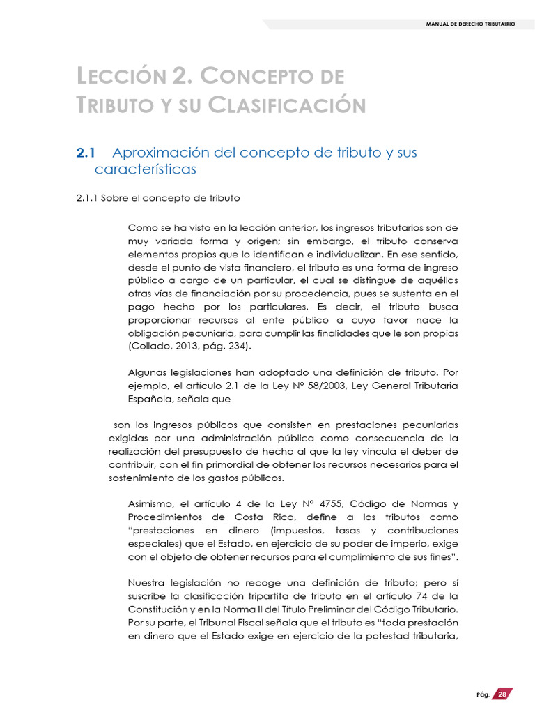3.El tributo y su clasificación | PDF