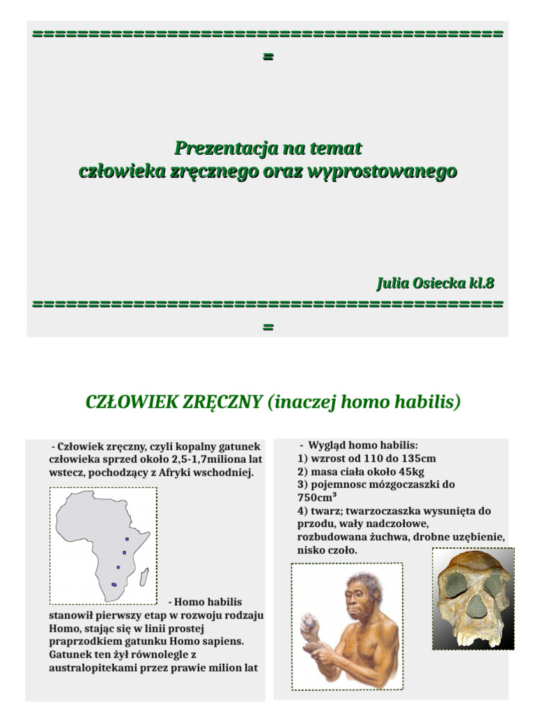 Prezentacja Biologia Ewolucja CZ | PDF