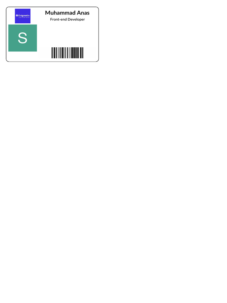 Badge - Muhammad Anas | PDF