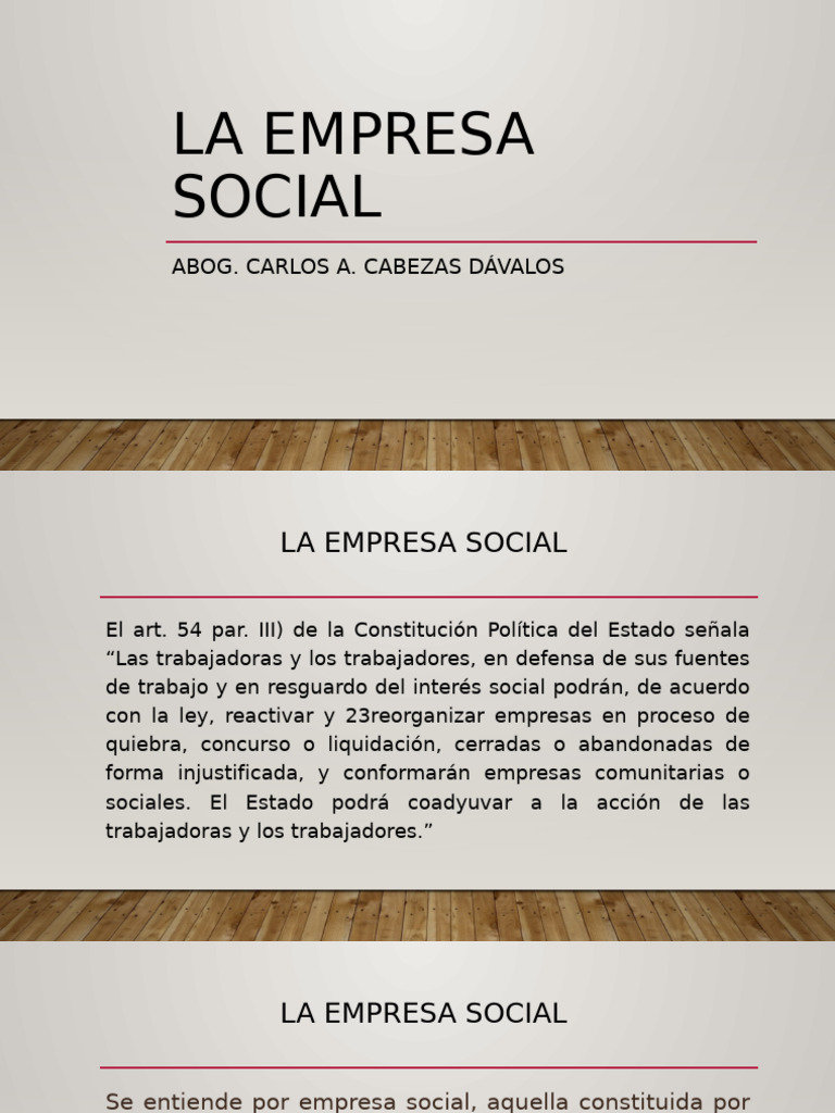 La Empresa Social | PDF