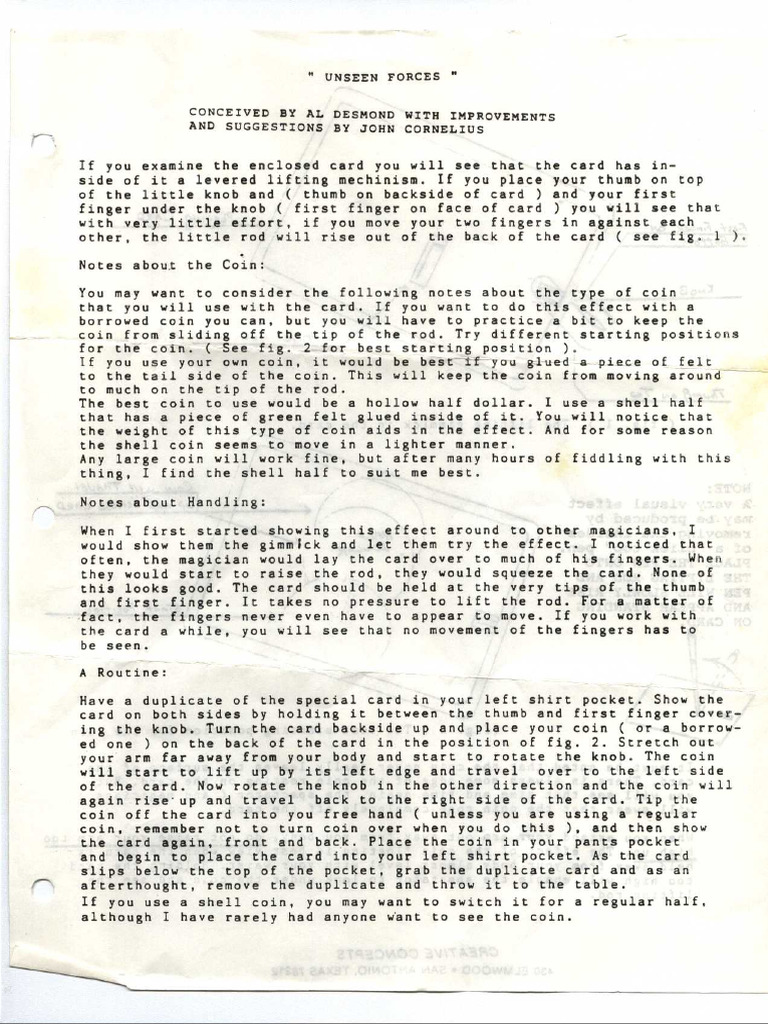Al Desmond - Unseen Forces | PDF
