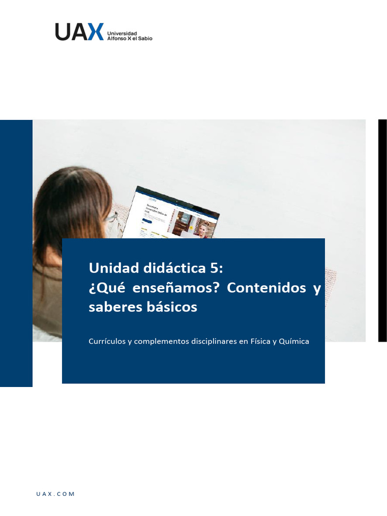 UD 5. que enseñamos, contenidos y saberes básicos | PDF