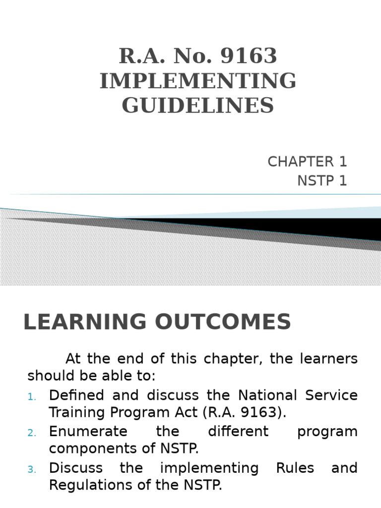 NSTP 1 Chapter 1 | PDF