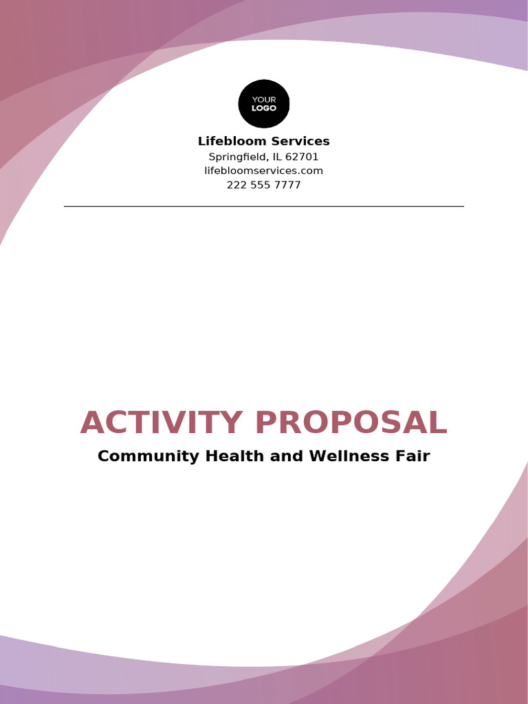 Activity Proposal Template | PDF