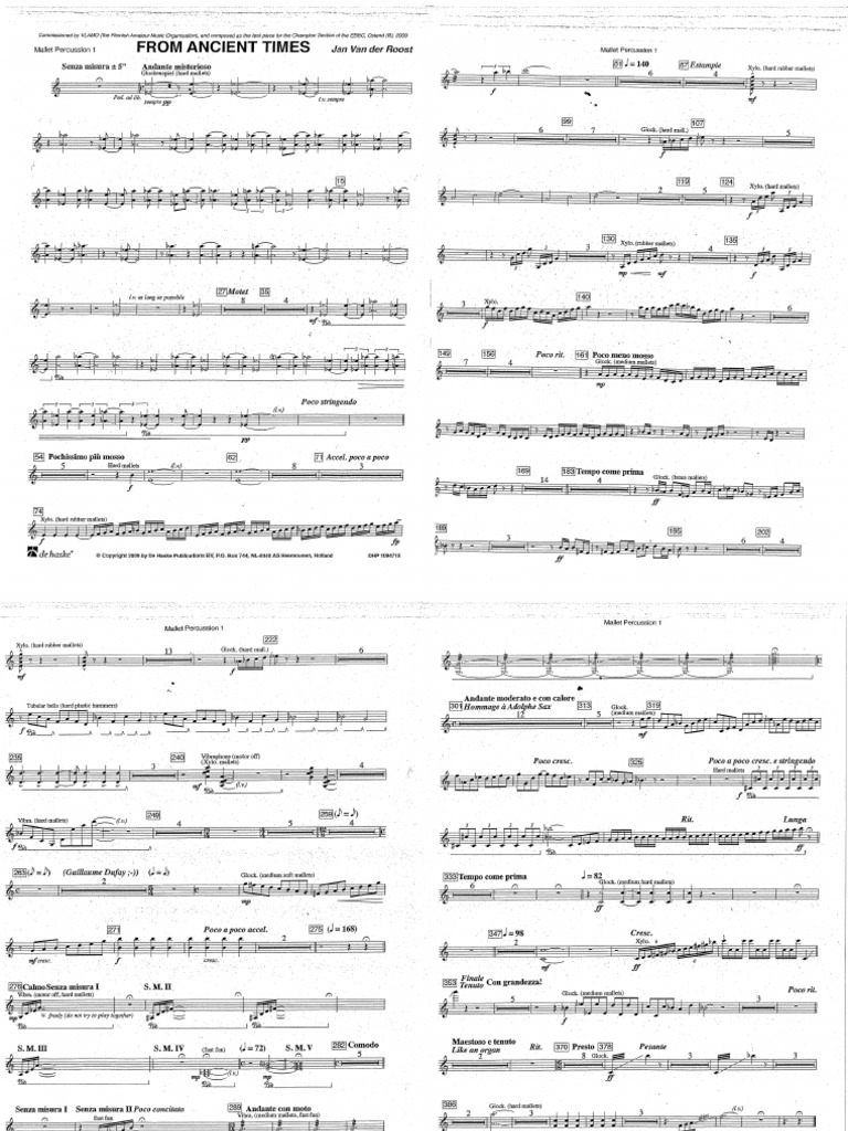 Mallet Perc. 1 From Ancient Times | PDF