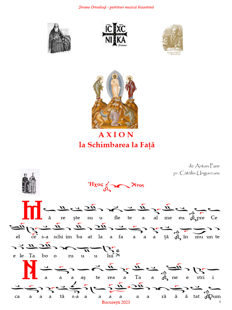 Axion La Schimbarea La Față GL 4 de Anton Pann @stavros | PDF