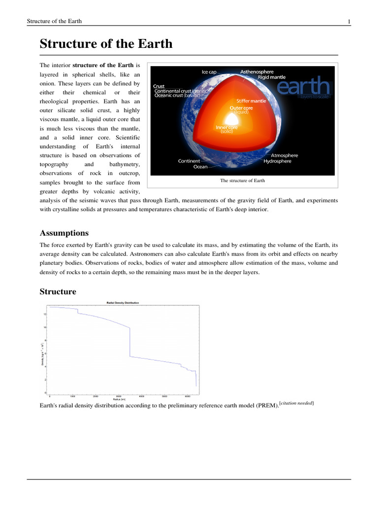 Earth Structure | PDF