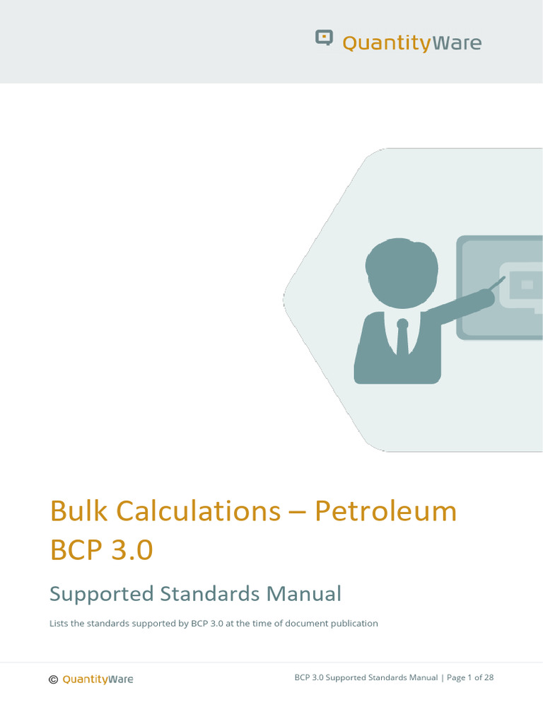 BCP 3.0 Supported Standards Manual | PDF | Diesel Fuel | Technology ...