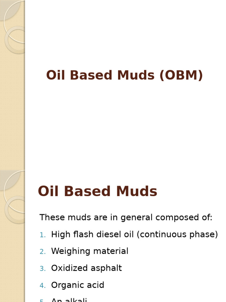 Oil Based Muds (OBM) | PDF