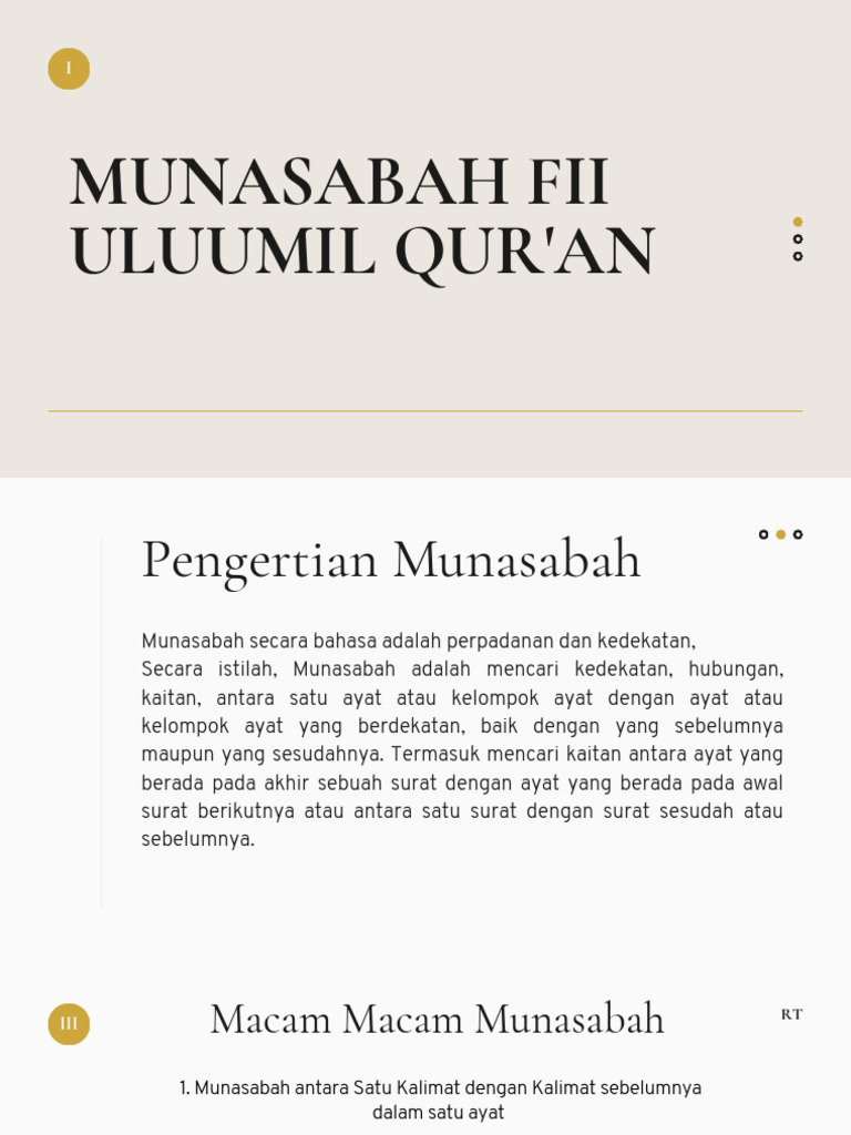 Ppt. Ulumul Quran. MUNASABAH - 20240614 - 231704 - 0000 | PDF