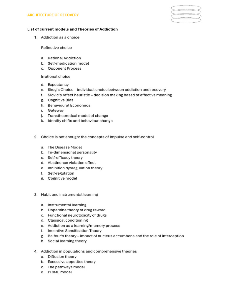 Current Models and Theories of Addiction | PDF