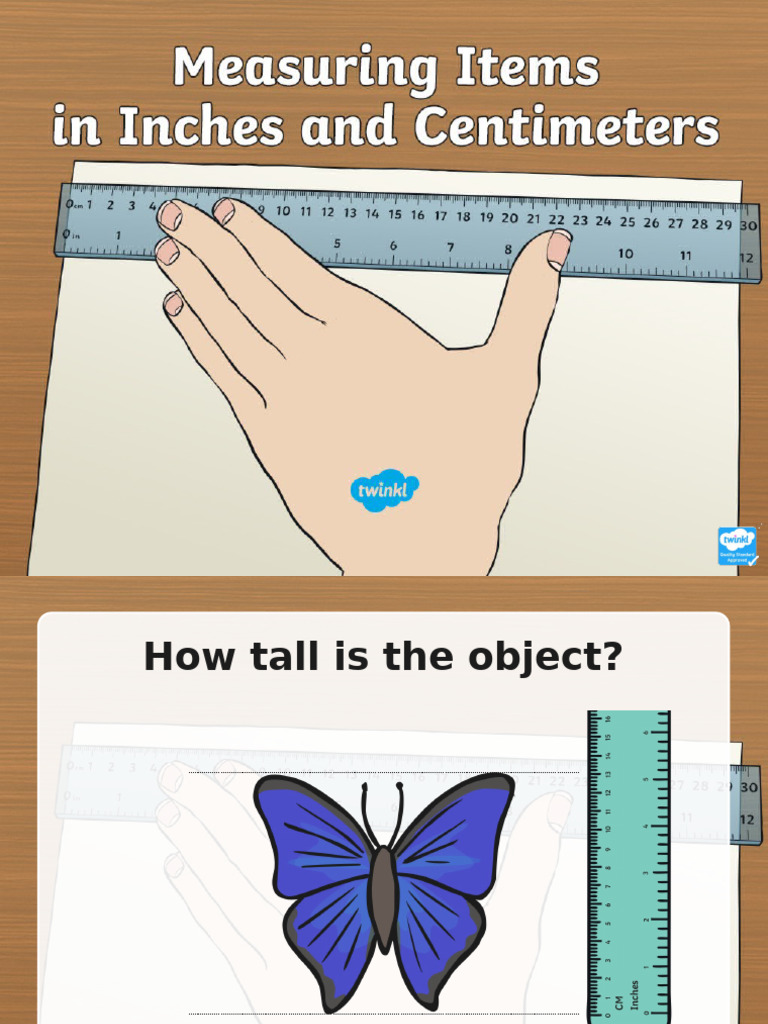 Us N 275 Measuring Length in Inches and Centimeters Powerpoint Ver 2 ...