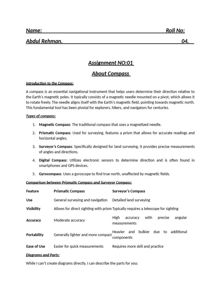 Compass Introduction. | PDF