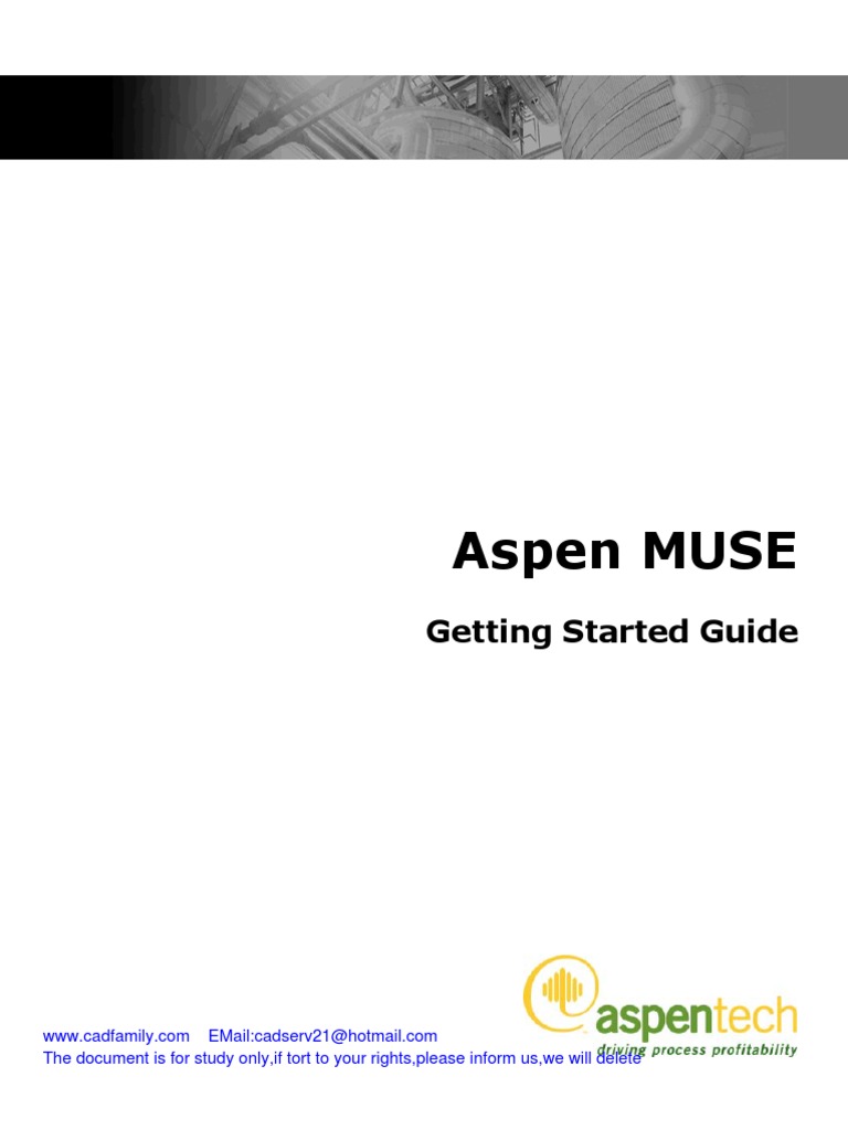 Aspen MUSE Gettingstarted | PDF | Input/Output | Computer File