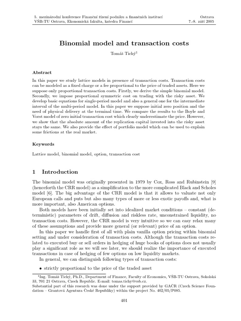 TT I Transaction-Costs | PDF