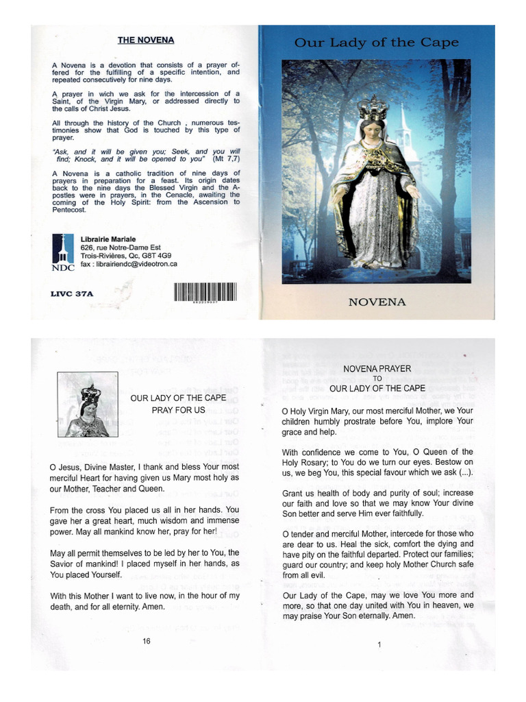 Our Lady of The Cape Novena | PDF