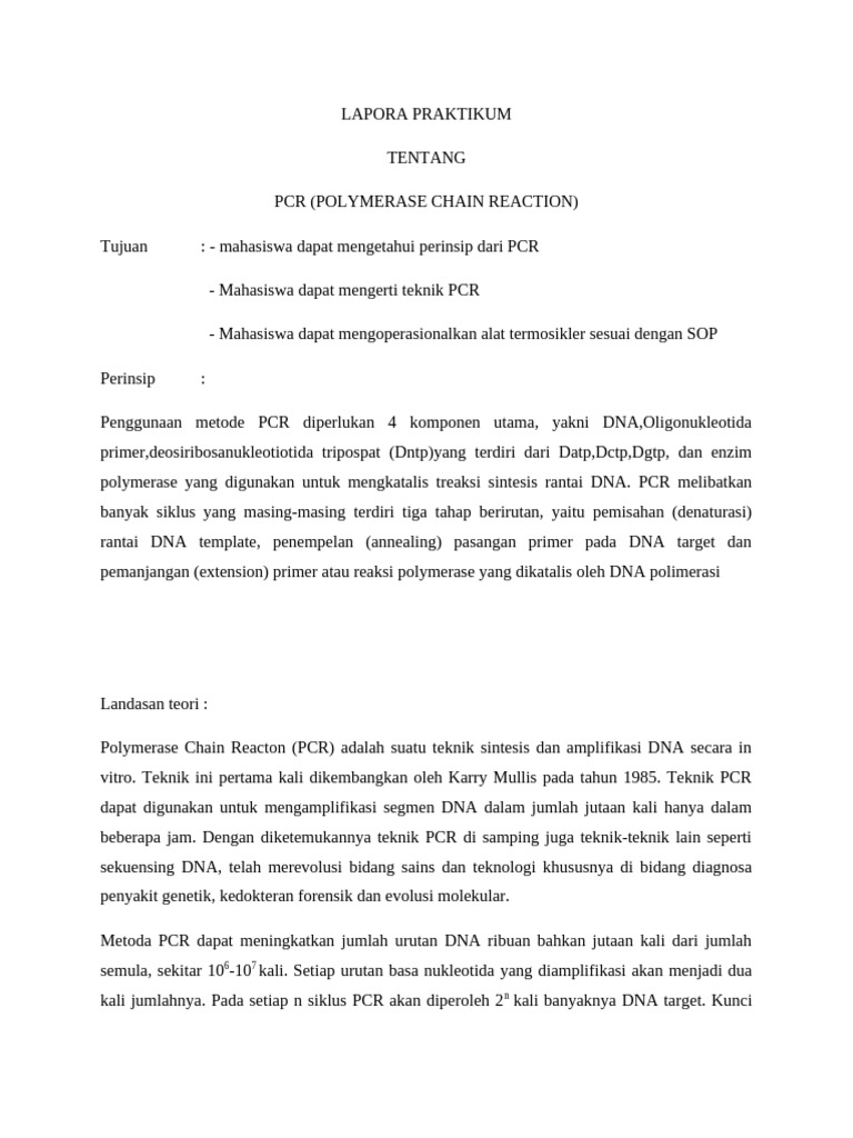 PCR | PDF