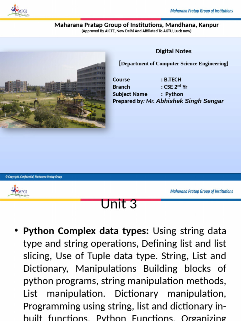 Unit 3 Python List | PDF