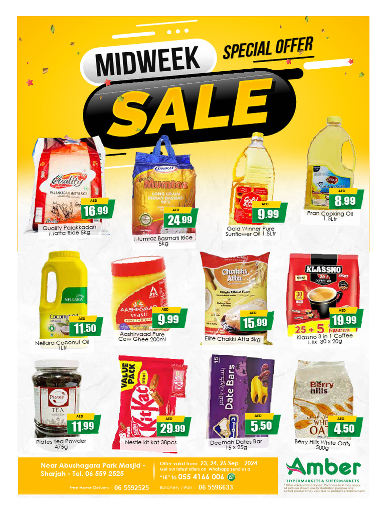 Amber - Center Midweek Offer 23, 24, 25 Sep - 20224 | PDF
