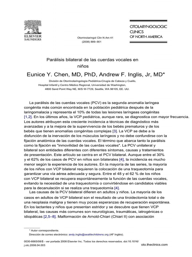 Bil Vocal Fold Paralysis 2008.04.003 | PDF