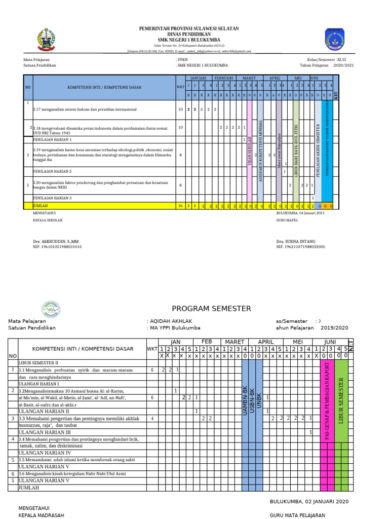 PROSEM KLS 10 Genap | PDF