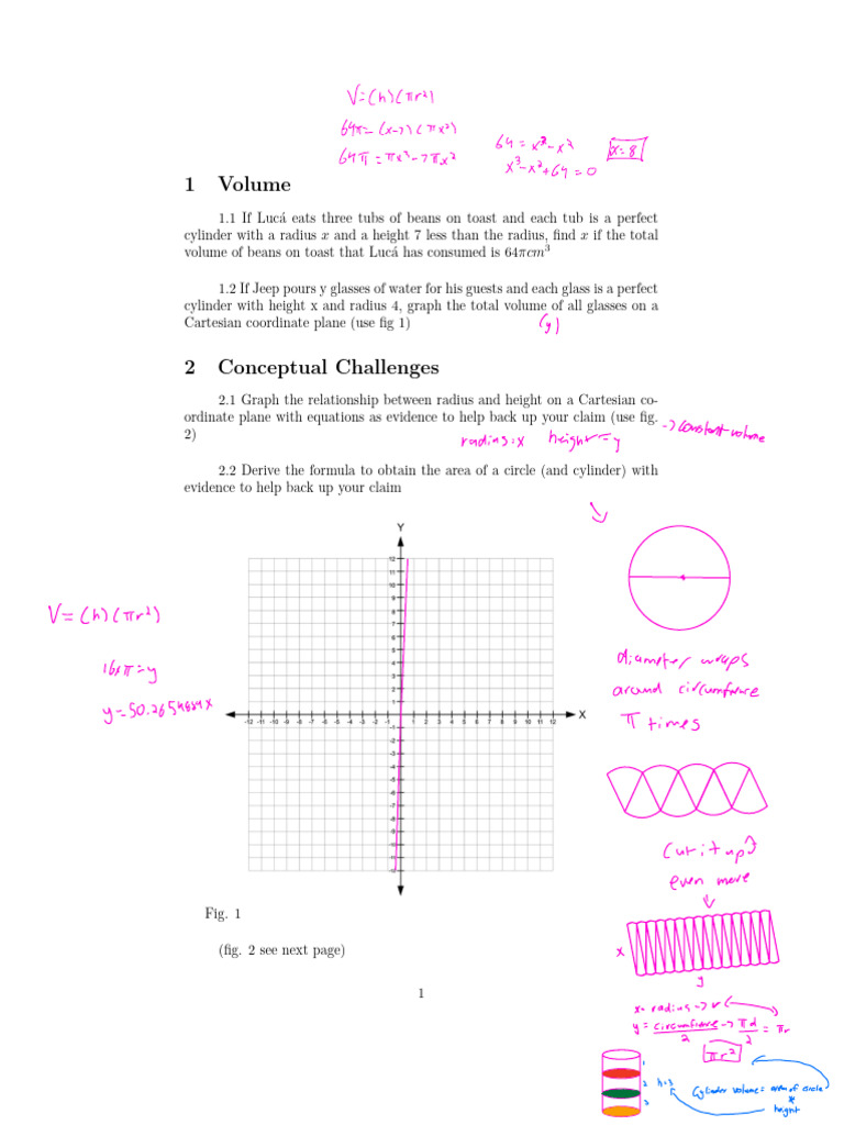 Cylinder Problems Answer Key | PDF