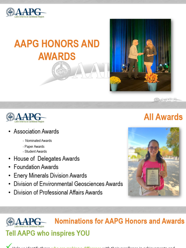 AAPG Honors and Awards | PDF