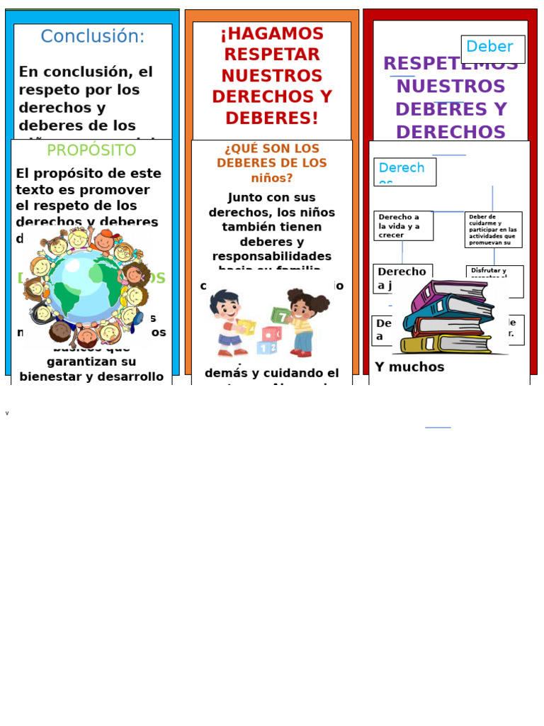 Triptico DPCC Deberes y Derechos | PDF
