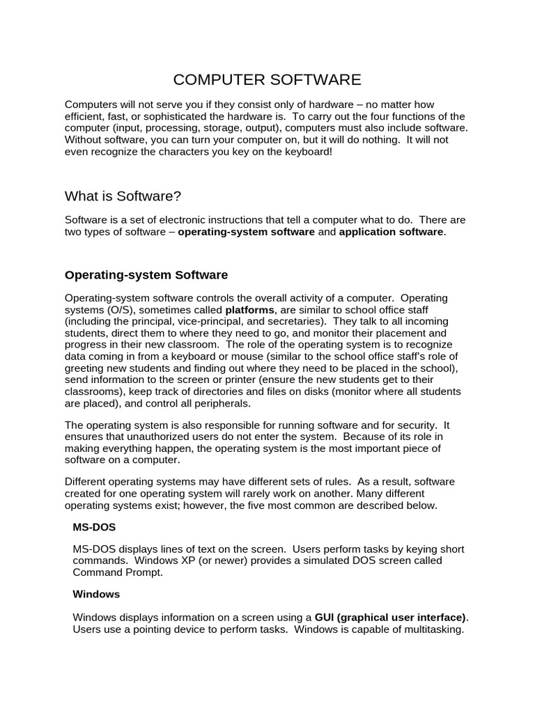 Computer Software | PDF