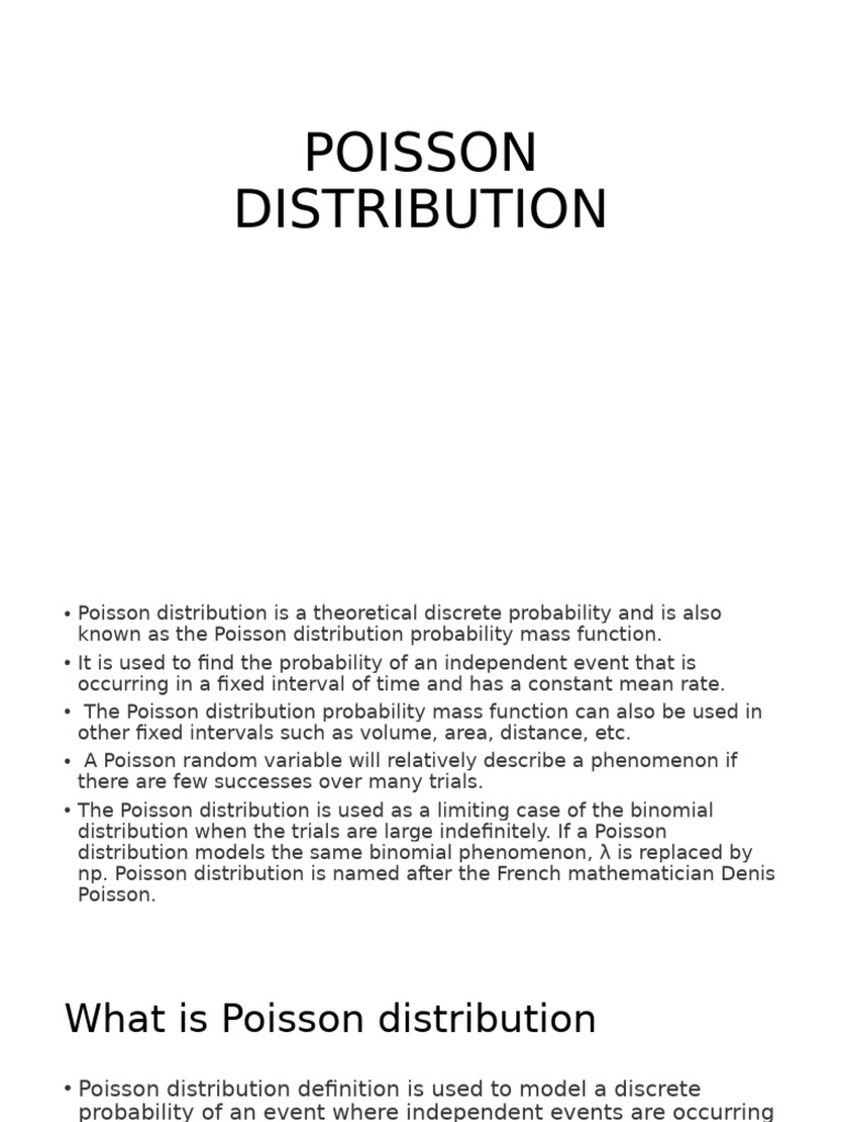Poisson Distribution | PDF