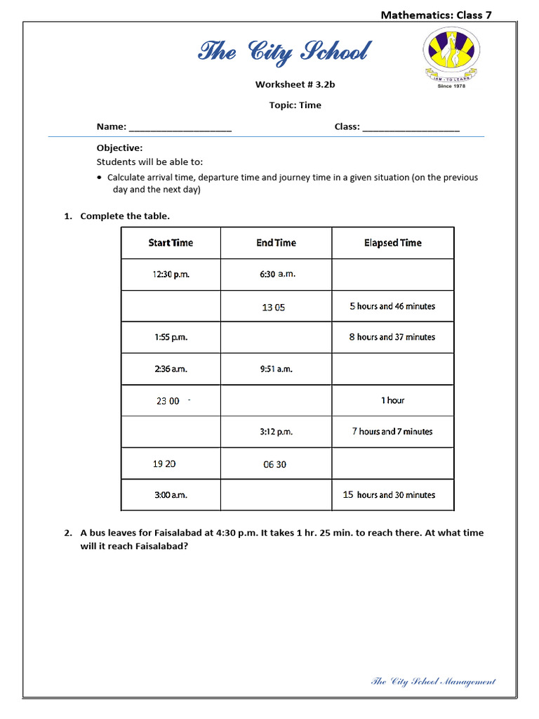 Worksheet 3.2b | PDF