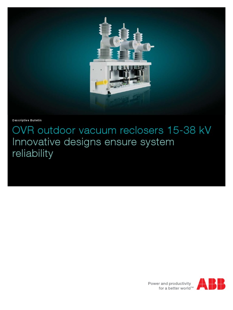 ABB Recloser Brochure 1VAL2601-TG Rev G | PDF | Insulator (Electricity ...