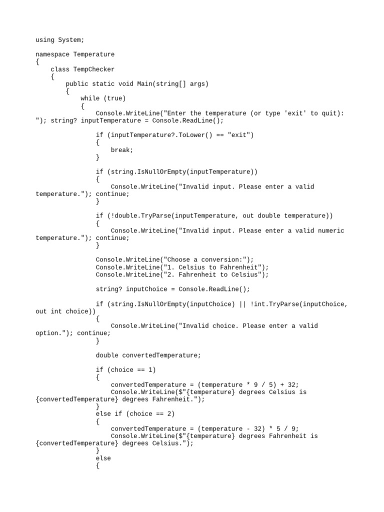Temperature-code | PDF