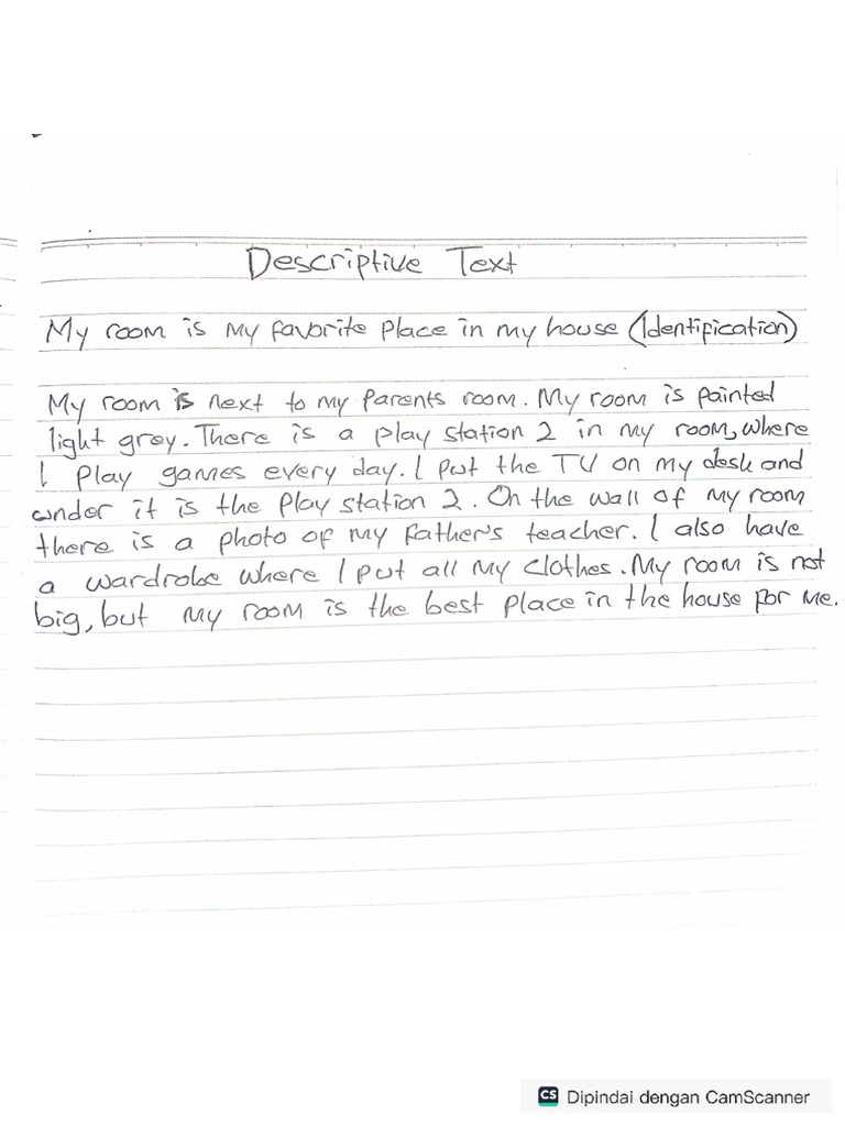 Tugas Create Simple Descriptive Text Thomas | PDF