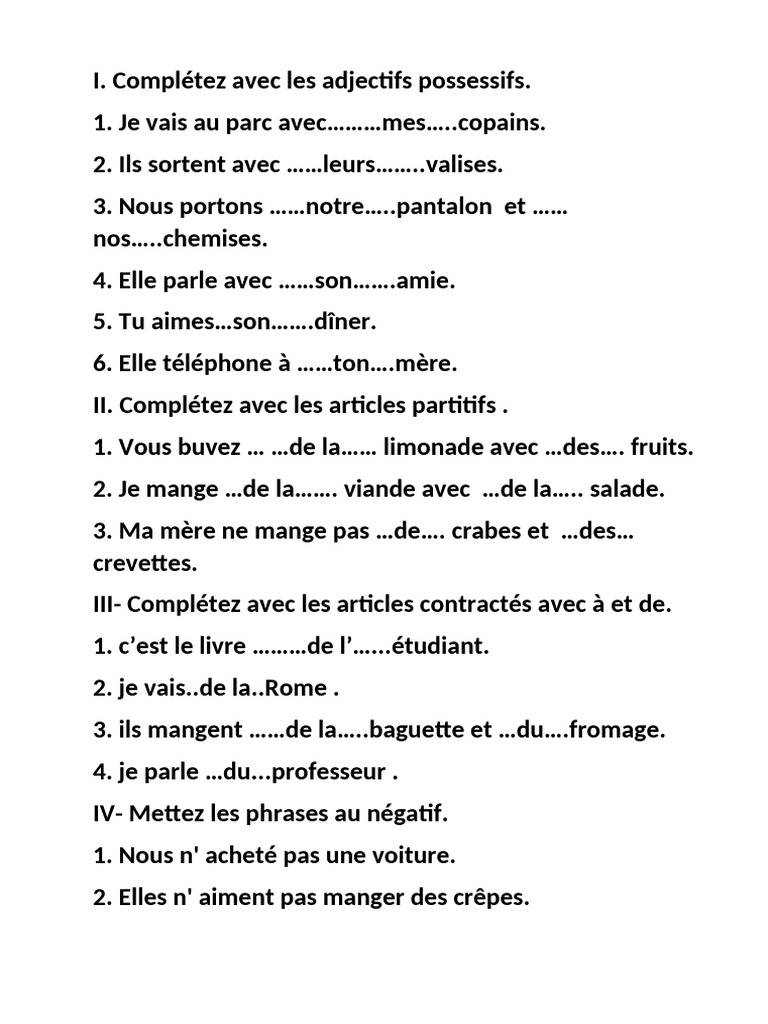 French Online Class Test 24 Sep 24 | PDF